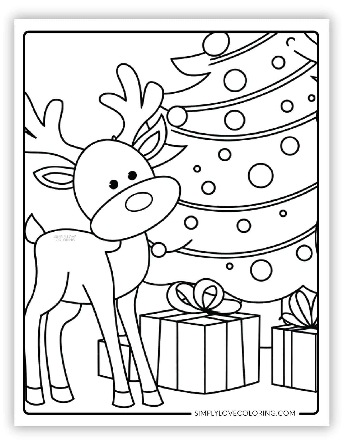 Rudolph Coloring Pages (Free PDF Printables) - Simply Love Coloring