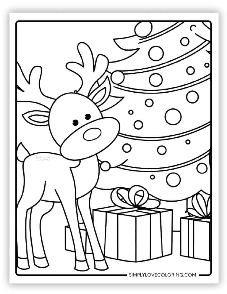 Rudolph Coloring Pages (Free PDF Printables) - Simply Love Coloring