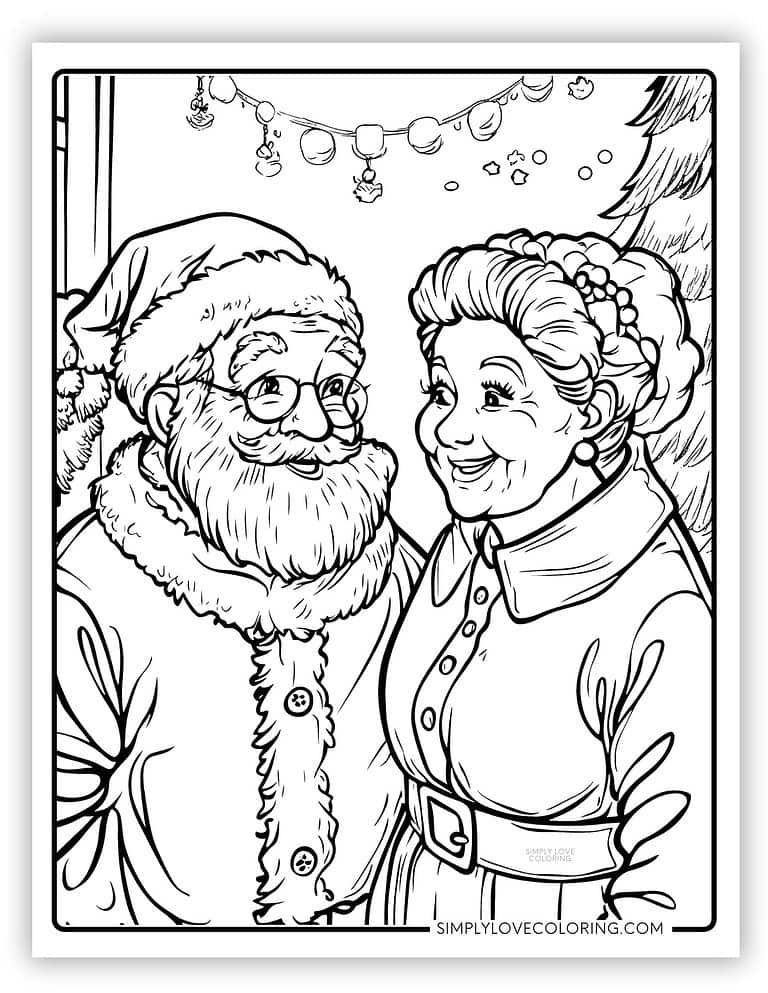 Mrs Claus Coloring Pages (Free PDF Printables) - Simply Love Coloring