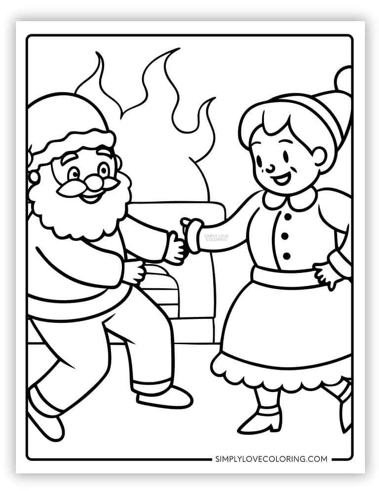 Mrs Claus Coloring Pages (Free PDF Printables) - Simply Love Coloring
