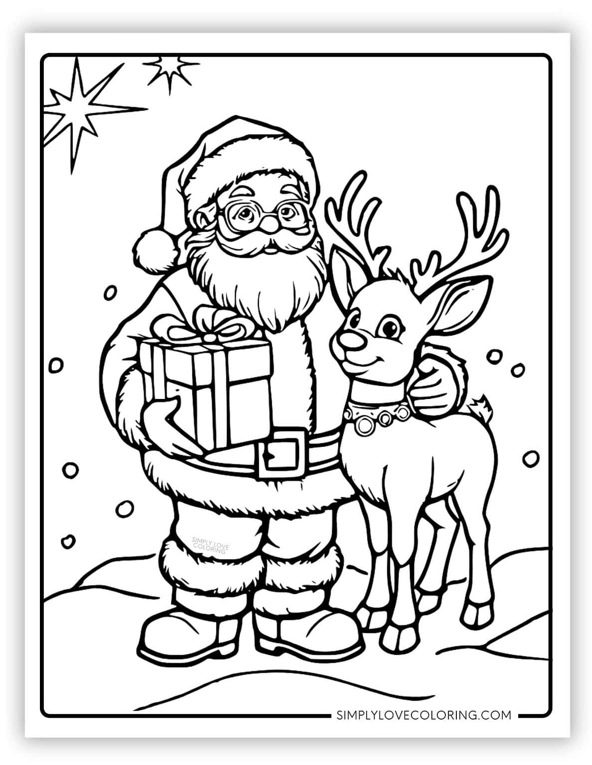 Rudolph Coloring Pages (Free PDF Printables) - Simply Love Coloring