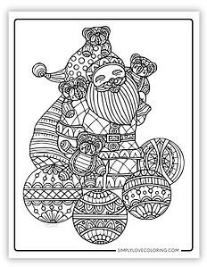 Christmas Mandala Coloring Pages (Free PDF Printables) - Simply Love ...