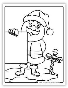North Pole Coloring Pages (Free PDF Printables) - Simply Love Coloring