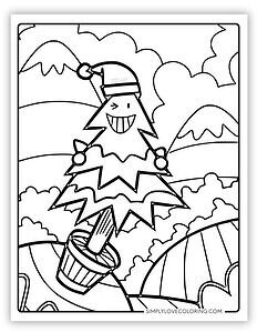 Christmas Tree Coloring Pages (Free PDF Printables) - Simply Love Coloring