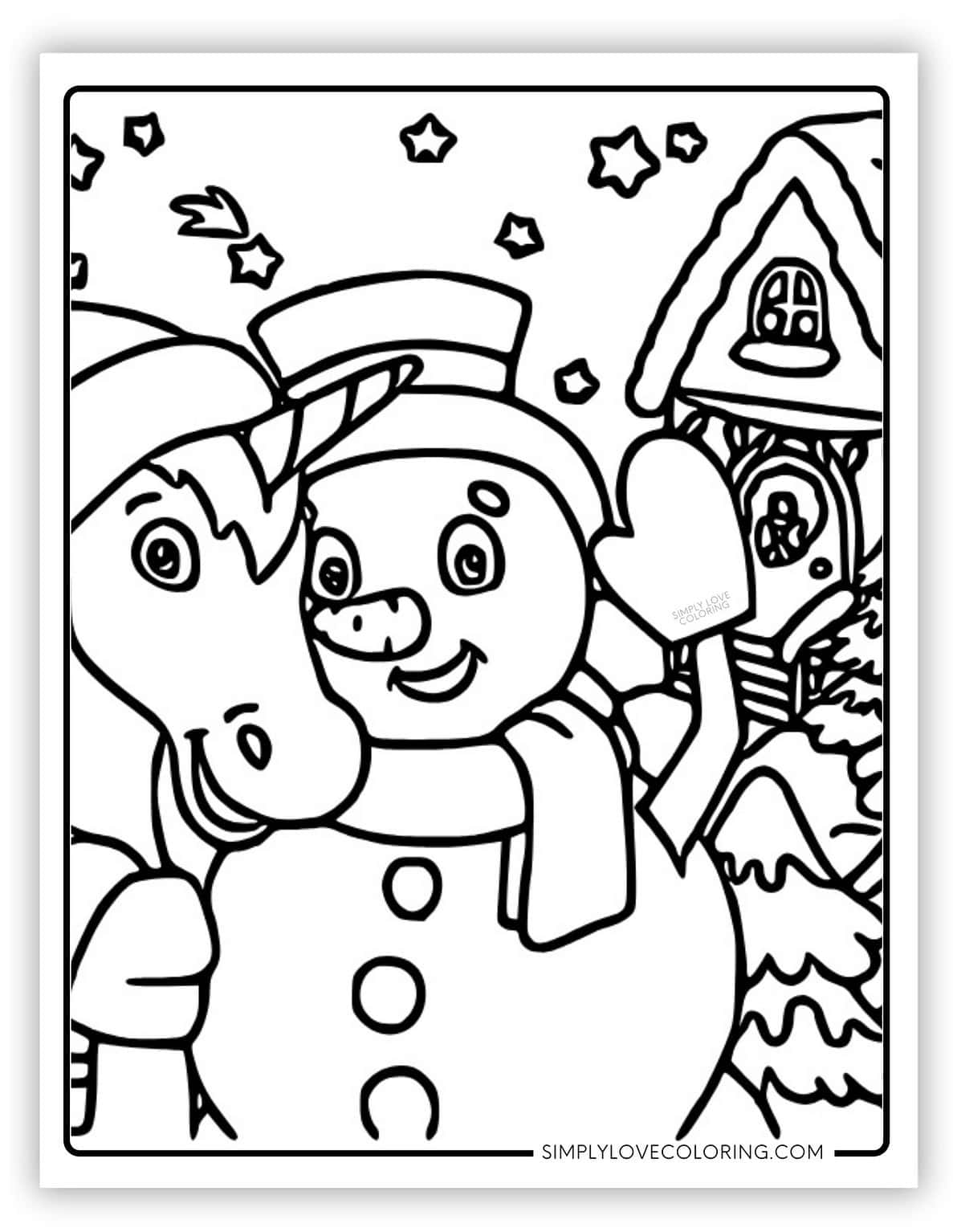 Snowman Coloring Pages (Free PDF Printables) - Simply Love Coloring