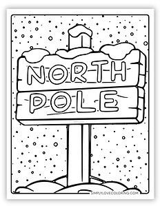 North Pole Coloring Pages (Free PDF Printables) - Simply Love Coloring