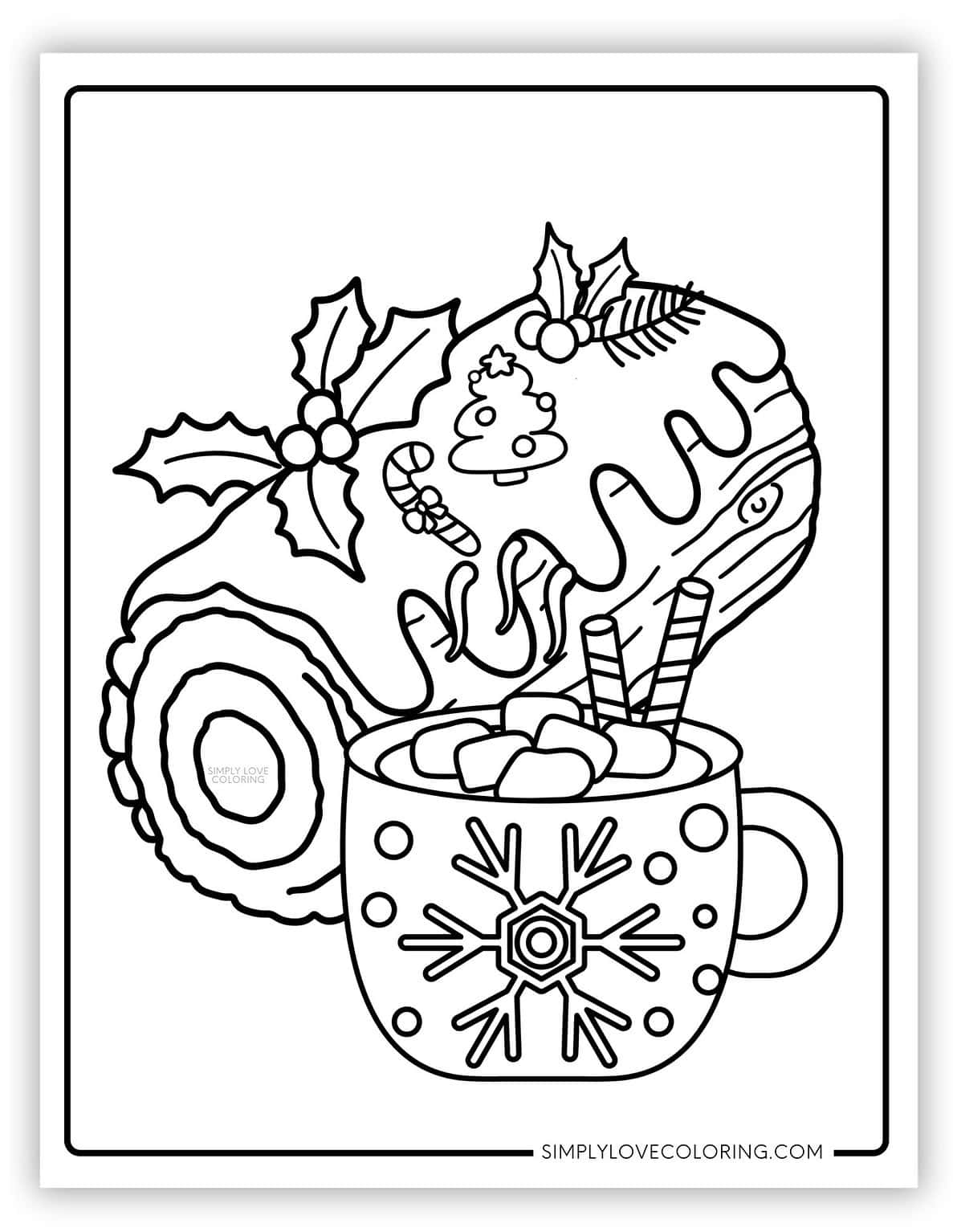 Hot Chocolate Coloring Pages (Free PDF Printables) - Simply Love Coloring