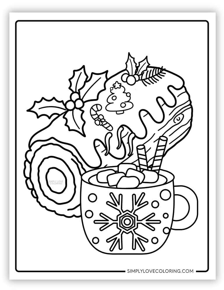 Hot Chocolate Coloring Pages (Free PDF Printables) - Simply Love Coloring