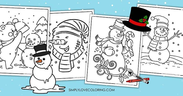 December Coloring Pages (Free PDF Printables) - Simply Love Coloring