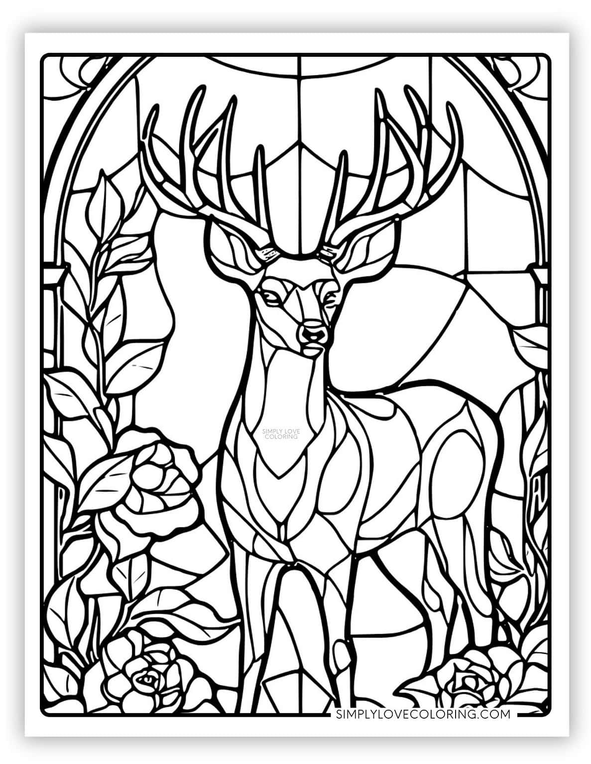 Reindeer Coloring Pages (Free PDF Printables) - Simply Love Coloring