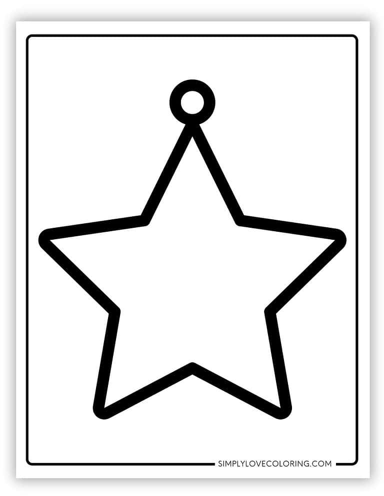 Christmas Ornament Templates (Free PDF Downloads) - Simply Love Coloring