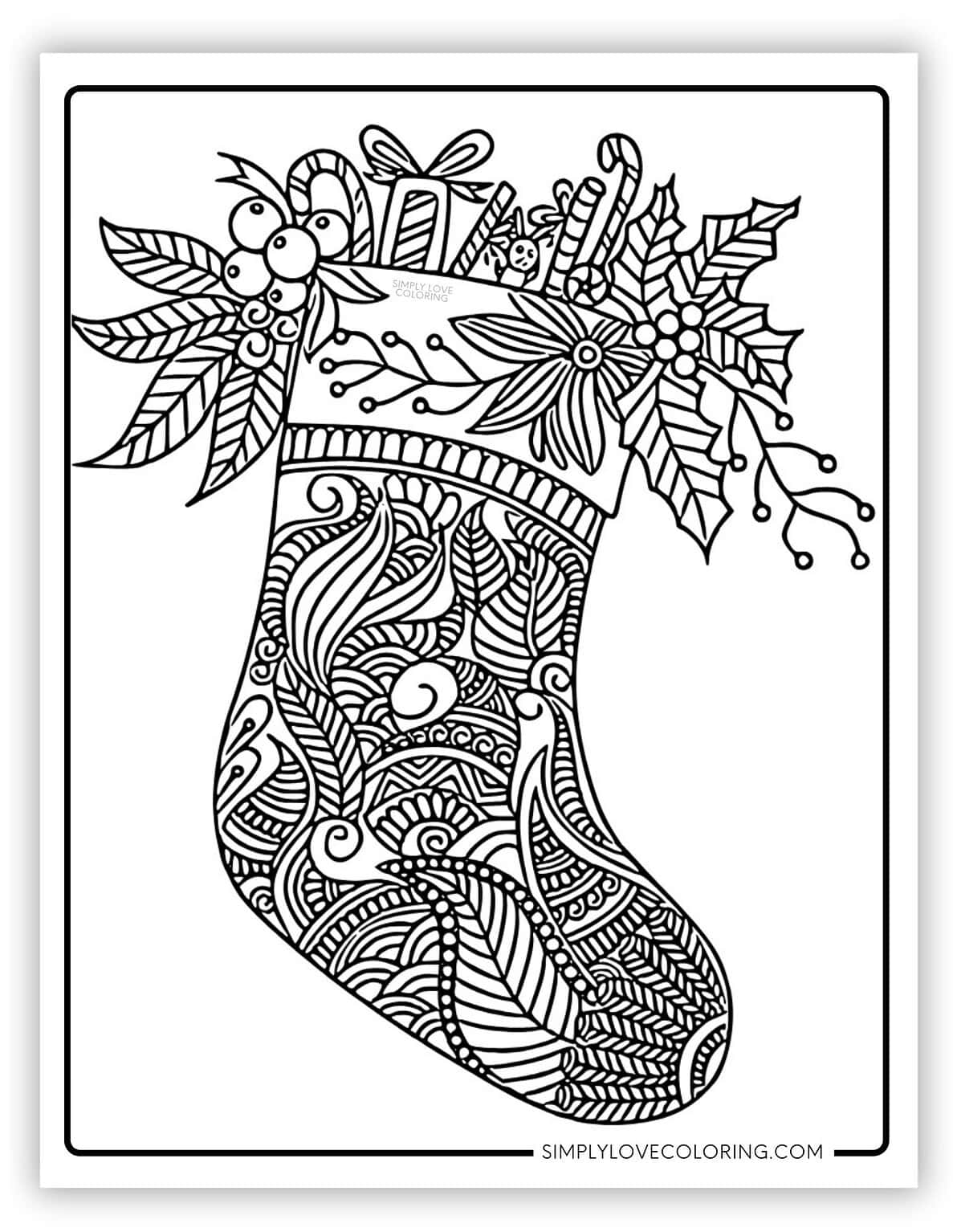 Christmas Mandala Coloring Pages (Free PDF Printables) - Simply Love ...