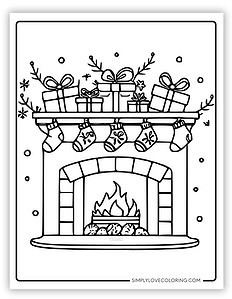 Christmas Stocking Coloring Pages (Free PDF Printables) - Simply Love ...