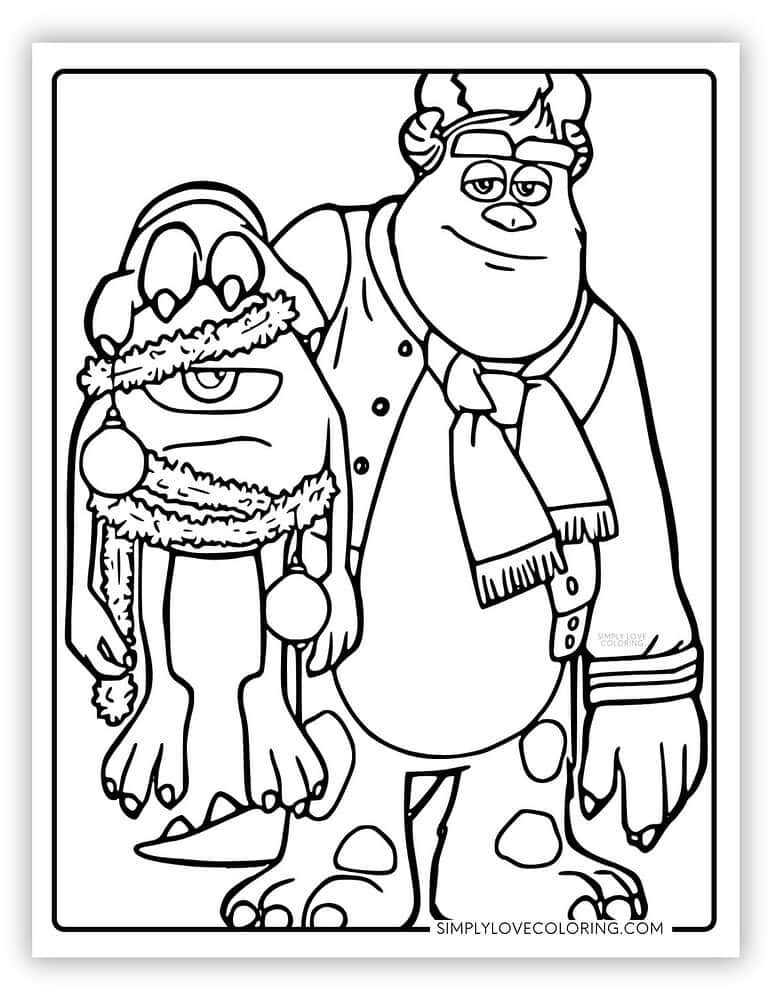 Disney Christmas Coloring Pages (Free PDF Printable) - Simply Love Coloring