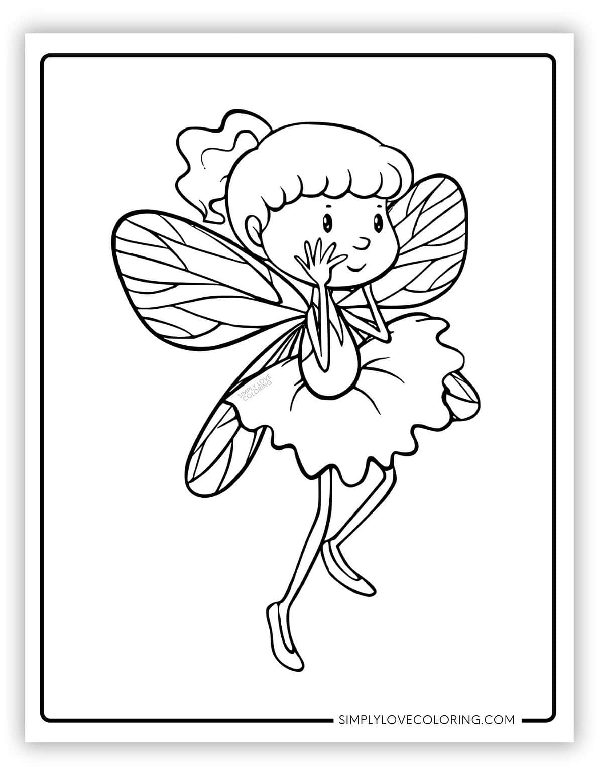 Fairy Coloring Pages (Free PDF Printables) - Simply Love Coloring