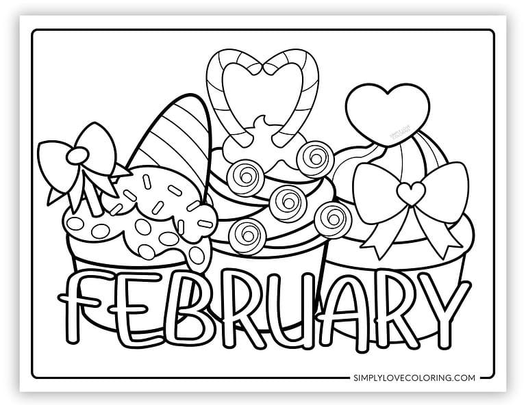 February Coloring Pages (Free PDF Printables) - Simply Love Coloring