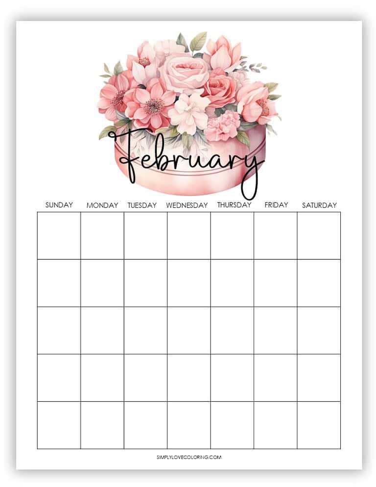 February Planner Printables (Free PDF Downloads) - Simply Love Coloring