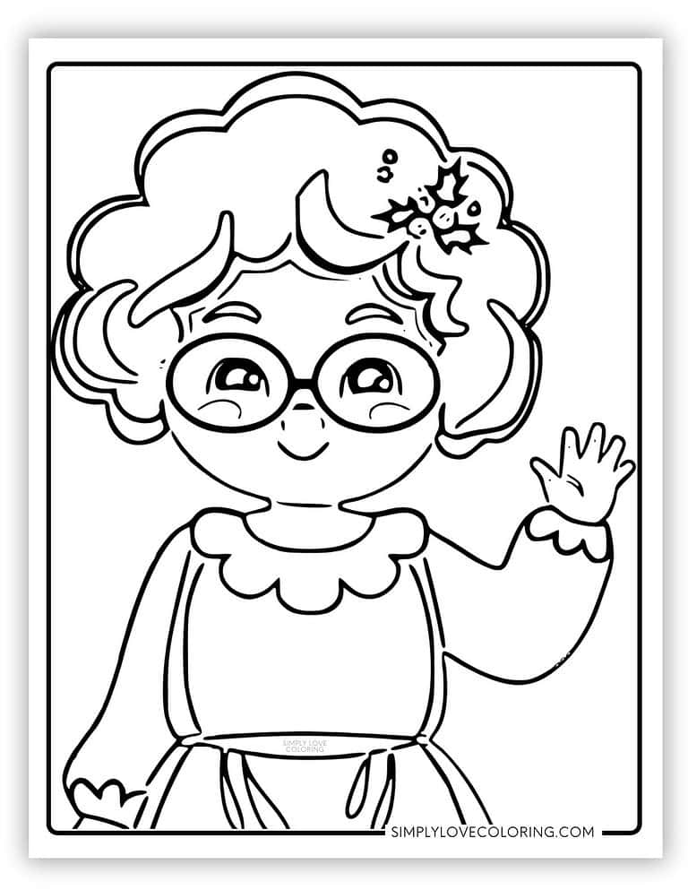 Mrs Claus Coloring Pages (Free PDF Printables) - Simply Love Coloring