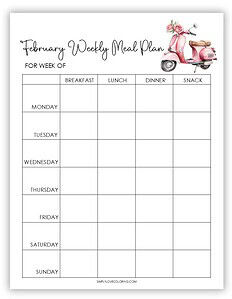 February Planner Printables (Free PDF Downloads) - Simply Love Coloring