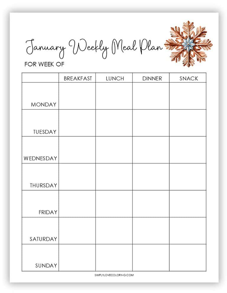 January Planner Calendar Printables (Free PDF Downloads) - Simply Love ...