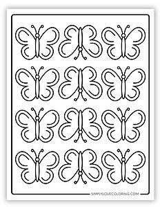 Butterfly Templates (Free PDF Downloads) - Simply Love Coloring