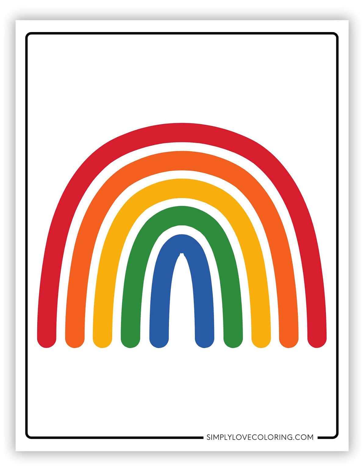 Rainbow Templates (Free PDF Downloads) - Simply Love Coloring