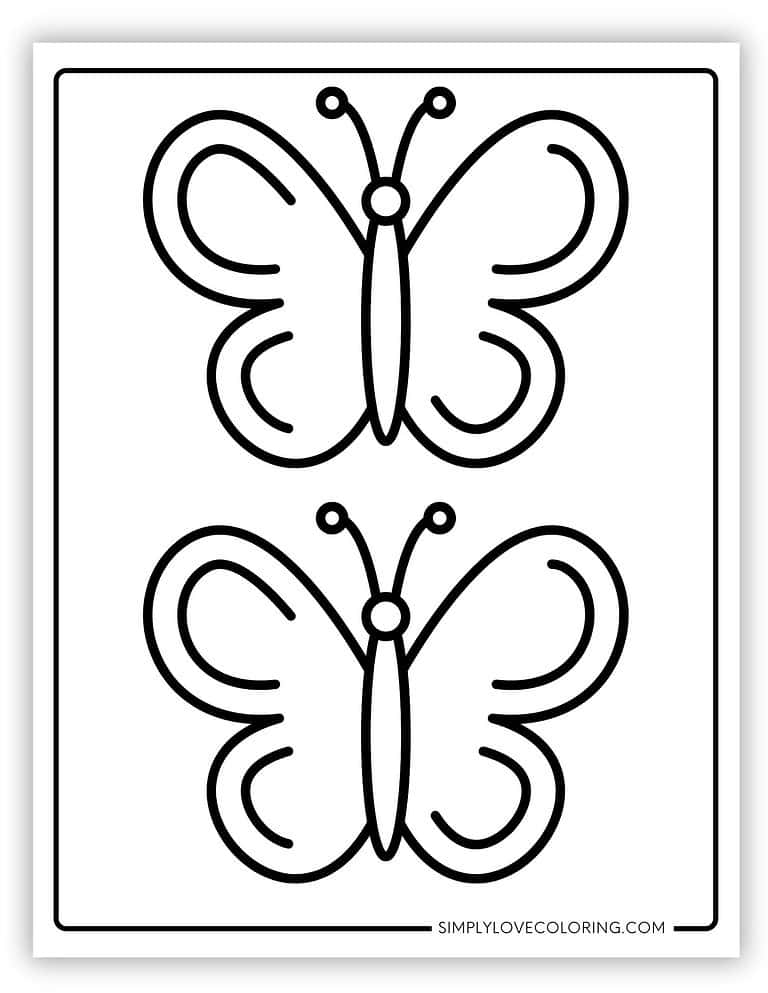 Butterfly Templates (Free PDF Downloads) - Simply Love Coloring