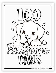 100th Day of School Coloring Pages (Free PDF Printables) - Simply Love ...