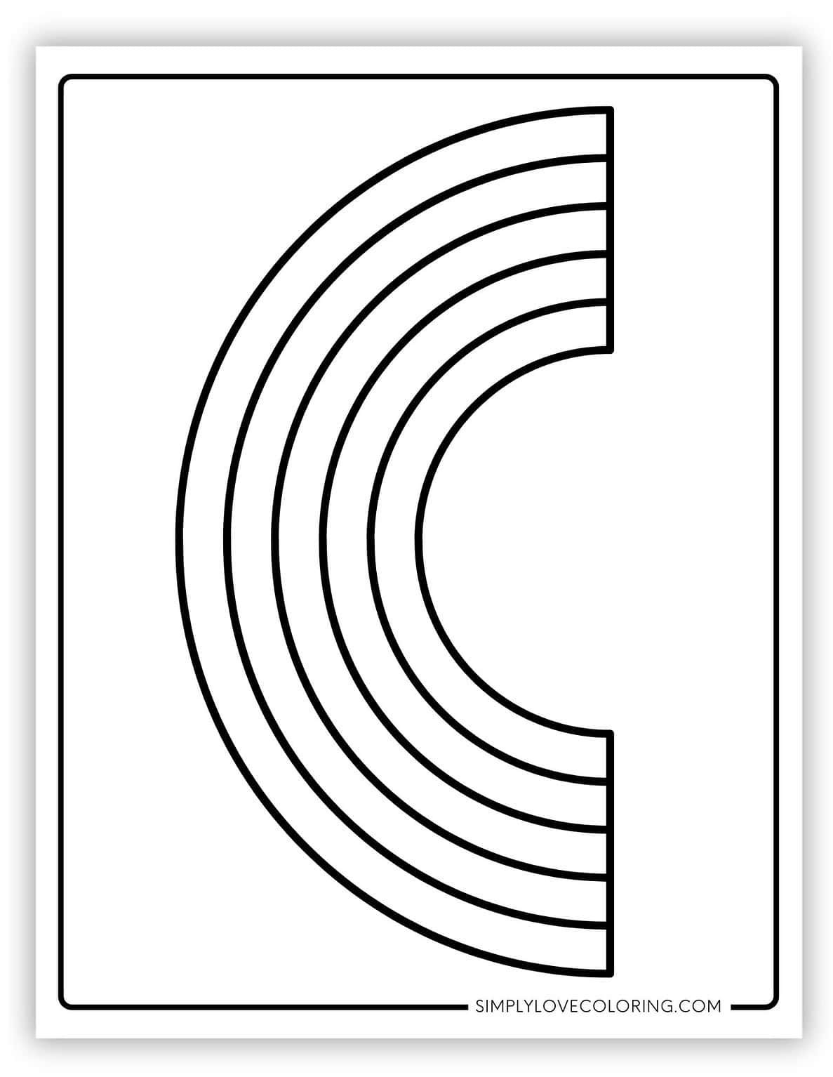 Rainbow Templates (Free PDF Downloads) - Simply Love Coloring