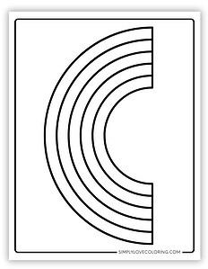 Rainbow Templates (Free PDF Downloads) - Simply Love Coloring