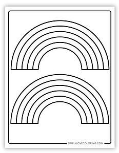 Rainbow Templates (Free PDF Downloads) - Simply Love Coloring