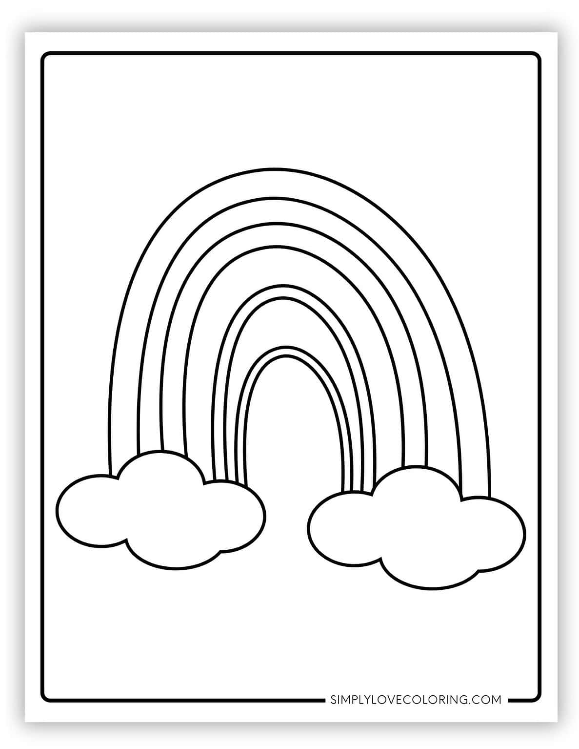 Rainbow Templates (Free PDF Downloads) - Simply Love Coloring