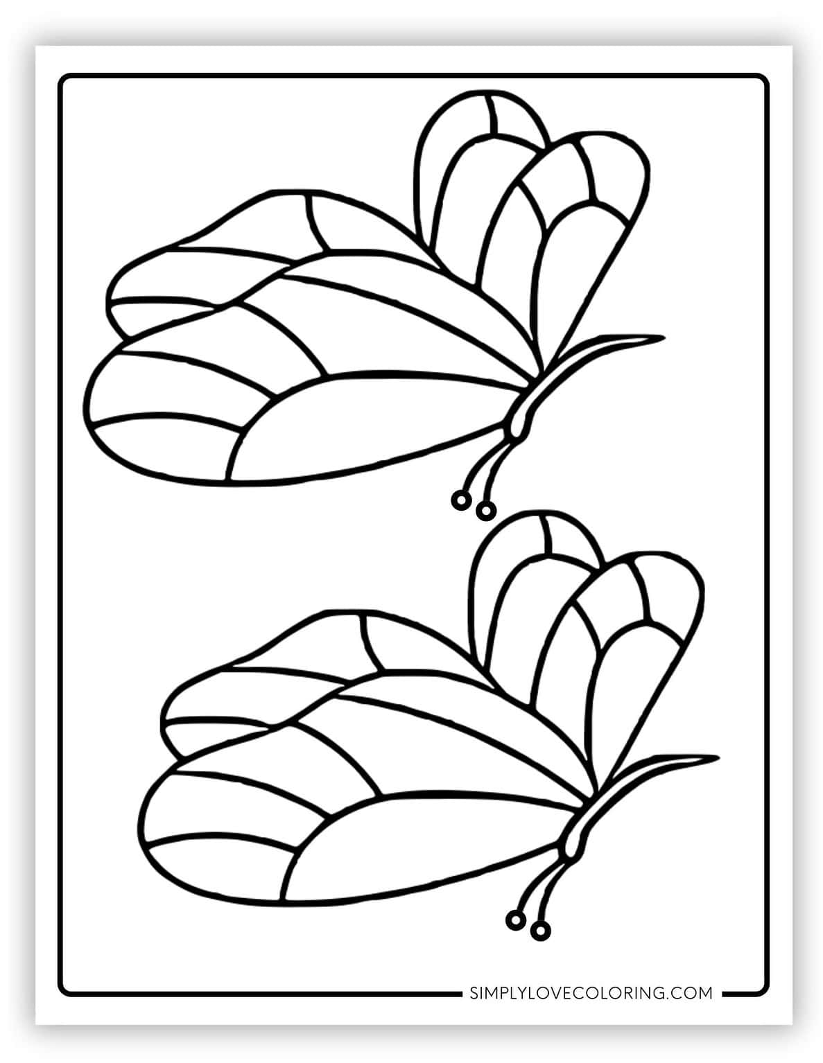 Butterfly Templates (Free PDF Downloads) - Simply Love Coloring