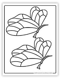 Butterfly Templates (Free PDF Downloads) - Simply Love Coloring