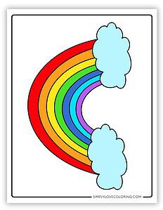 Rainbow Templates (Free PDF Downloads) - Simply Love Coloring
