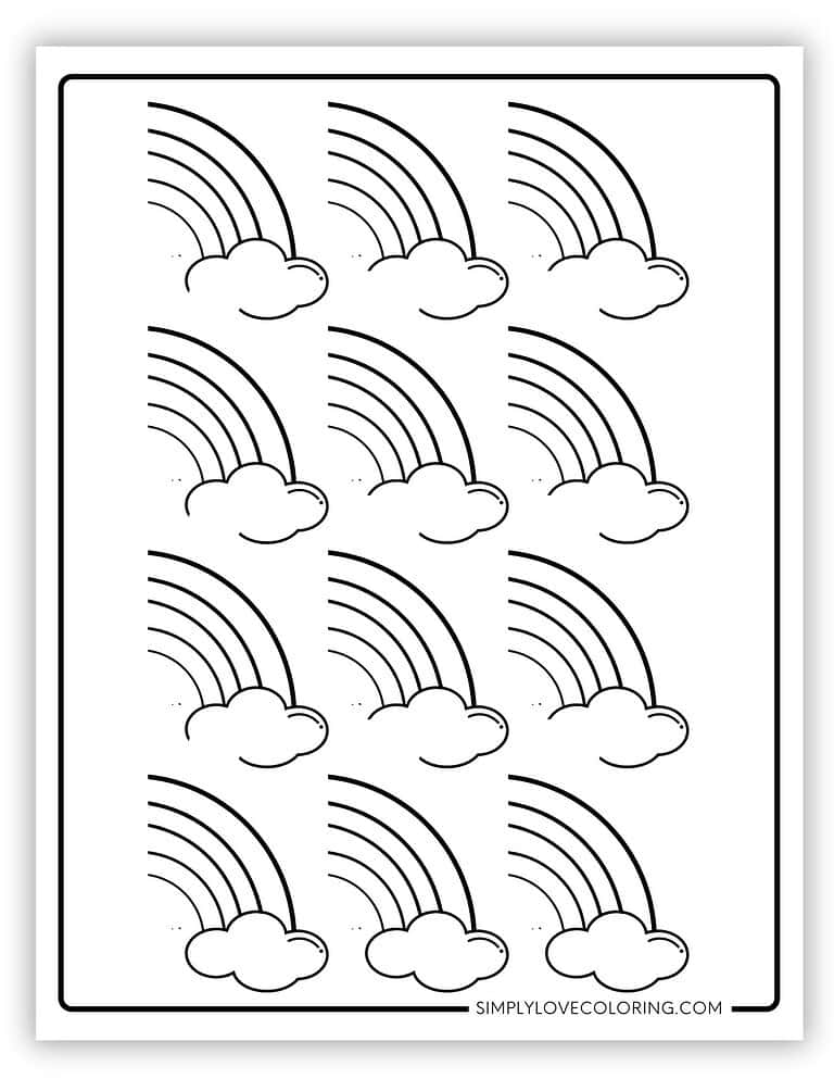 Rainbow Templates (Free PDF Downloads) - Simply Love Coloring