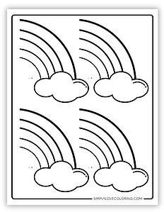 Rainbow Templates (Free PDF Downloads) - Simply Love Coloring