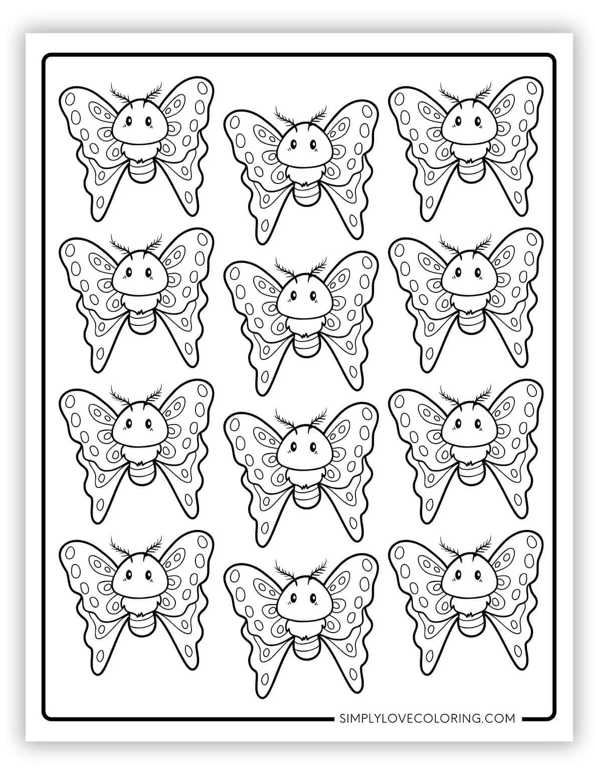 Butterfly Templates (Free PDF Downloads) - Simply Love Coloring
