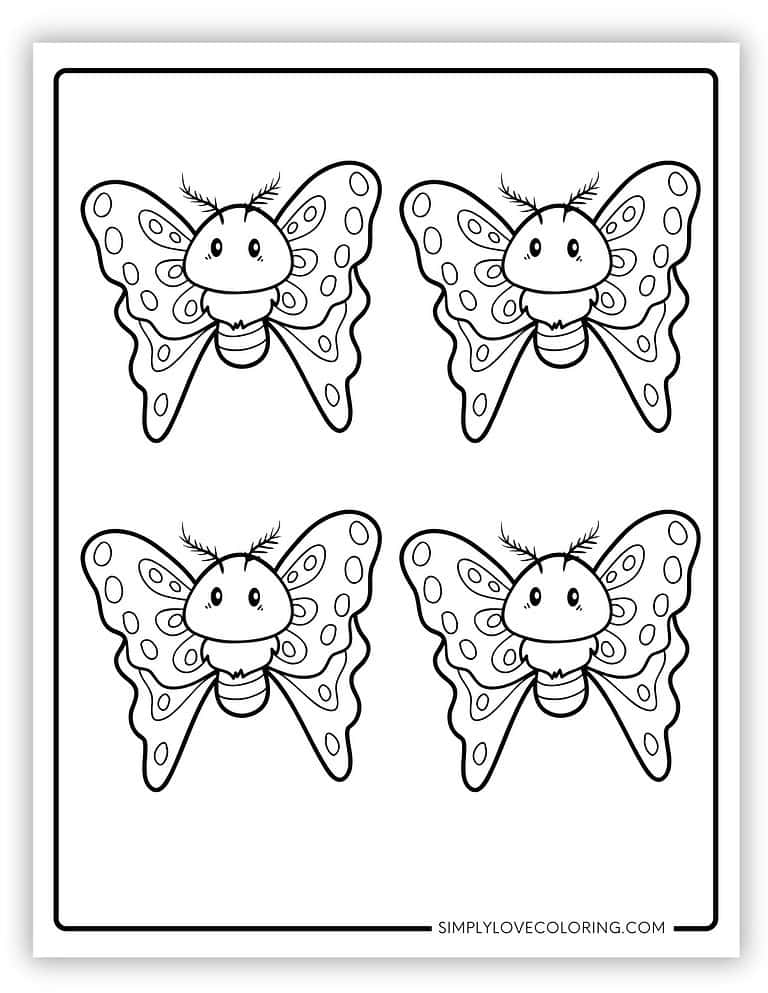 Butterfly Templates (Free PDF Downloads) - Simply Love Coloring