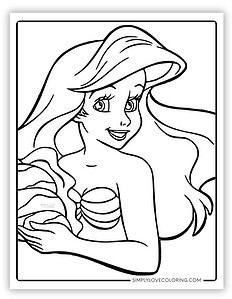 Ariel Coloring Pages (Free PDF Printables) - Simply Love Coloring