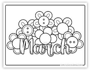 March Coloring Pages (Free PDF Printables) - Simply Love Coloring