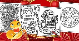 Chinese New Year Coloring Pages (Free PDF Printables) - Simply Love ...