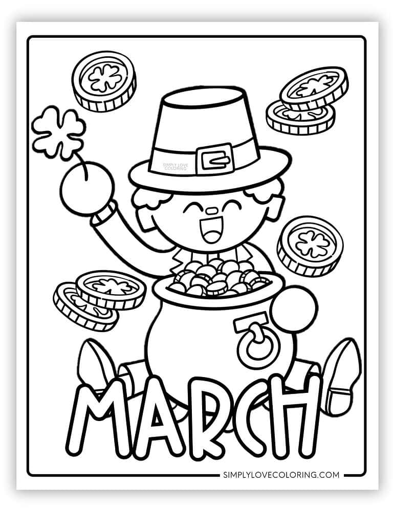 March Coloring Pages (Free PDF Printables) - Simply Love Coloring
