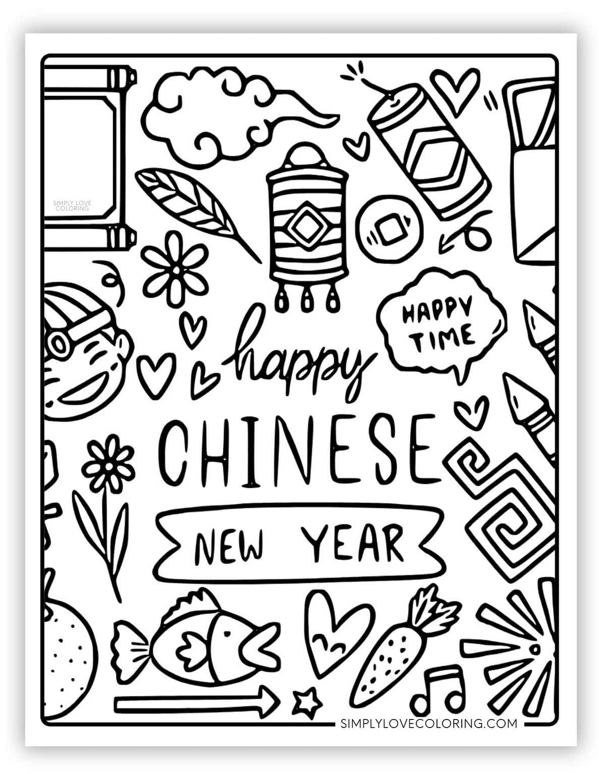 Chinese New Year Coloring Pages (Free PDF Printables) - Simply Love ...