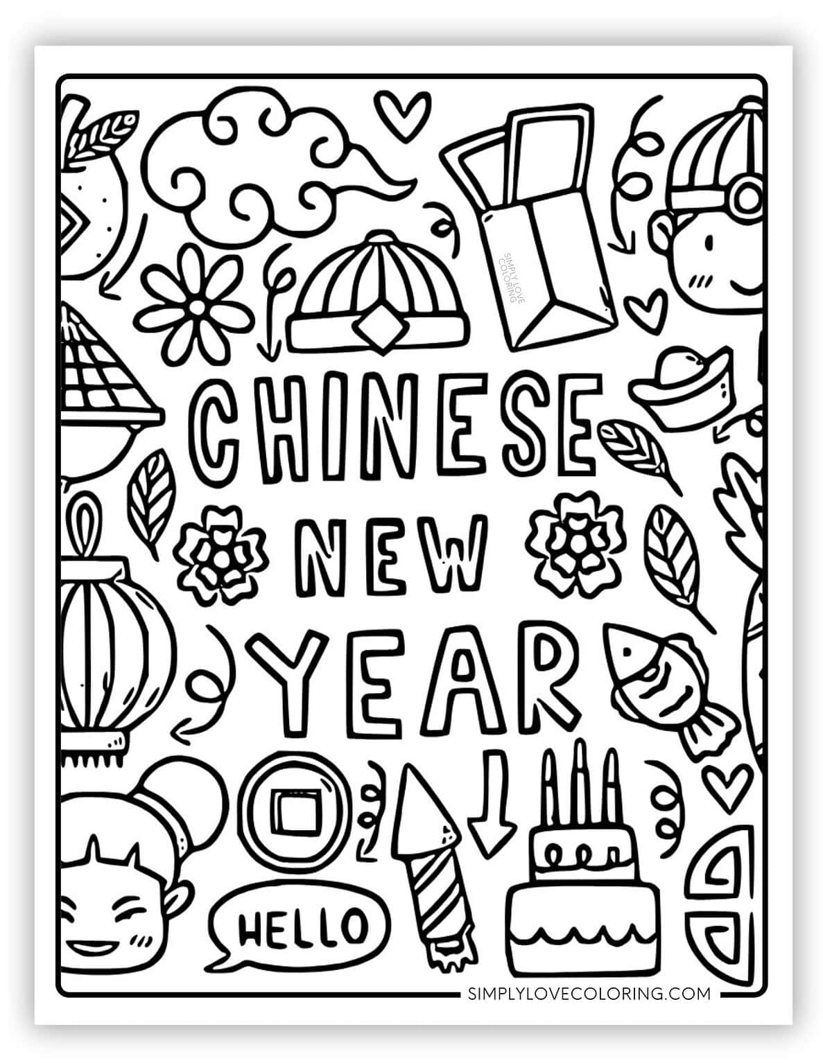 Chinese New Year Coloring Pages (Free PDF Printables) - Simply Love ...