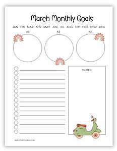 March Planner Printables (Free PDF Downloads) - Simply Love Coloring