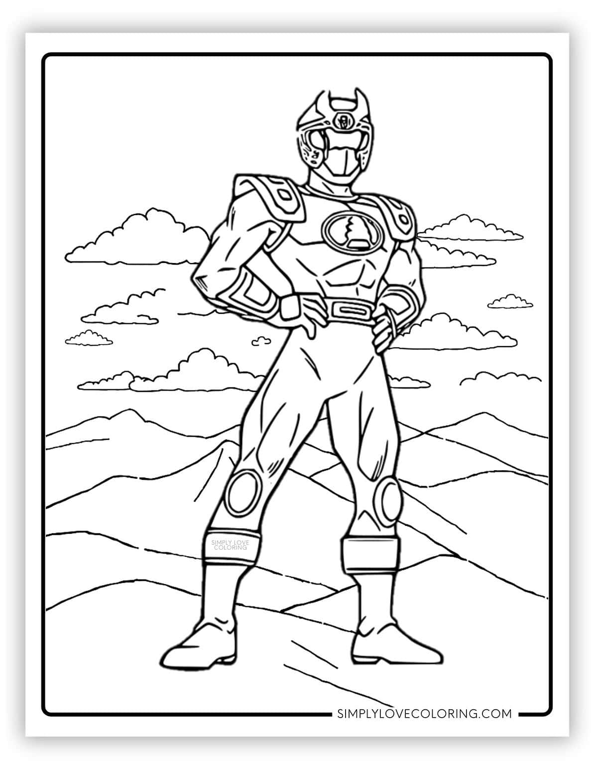 Power Rangers Coloring Pages (Free PDF Printables) - Simply Love Coloring