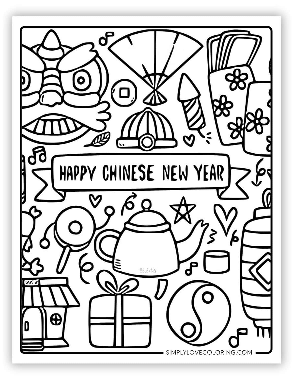 Chinese New Year Coloring Pages (Free PDF Printables) - Simply Love ...