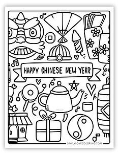 Chinese New Year Coloring Pages (Free PDF Printables) - Simply Love ...
