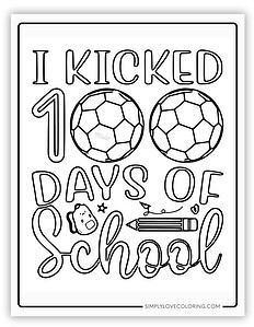 100th Day of School Coloring Pages (Free PDF Printables) - Simply Love ...